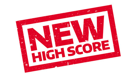 High score rubber stamp Royalty Free Vector Image