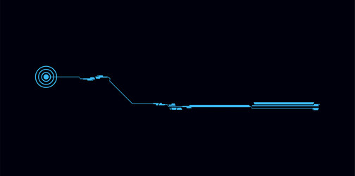 Futuristic hud header and footer game ui element Vector Image