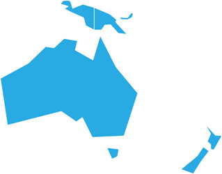 Very simplified infographical political map Vector Image