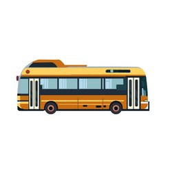 Orange bus design Royalty Free Vector Image - VectorStock