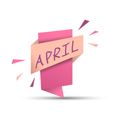 April Month Name Vector Images (over 240)