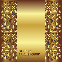 Islamic greeting card banner background Royalty Free Vector