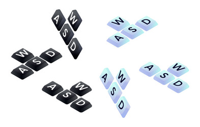 Wasd Icon Keypad Vector Images (over 110)