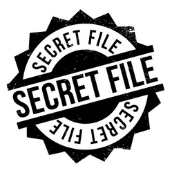 Secret file rubber stamp Royalty Free Vector Image