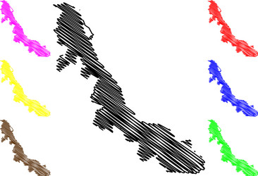 Veracruz map Royalty Free Vector Image - VectorStock