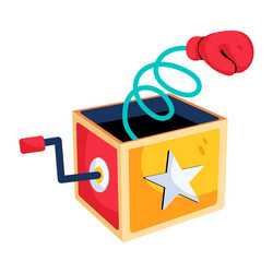 Prank box Royalty Free Vector Image - VectorStock