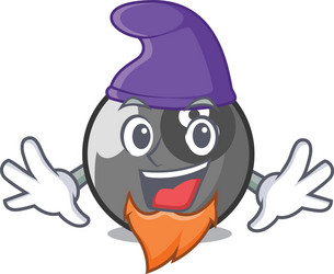 Elf raster version cartoon shaped number eight Vector Image