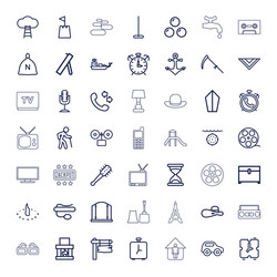 100 old icons Royalty Free Vector Image - VectorStock