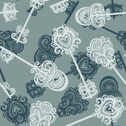 Seamless pattern with keys Royalty Free Vector Image