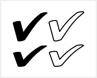 Tick icon check mark clipart yes symbol Royalty Free Vector