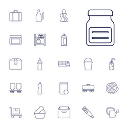Container icons Royalty Free Vector Image - VectorStock