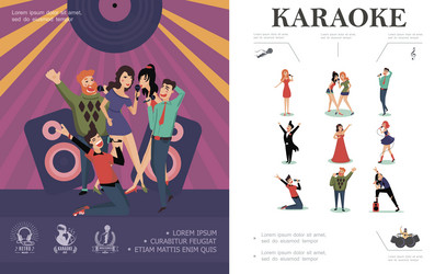 Music event concert icons festival entertainment Vector Image