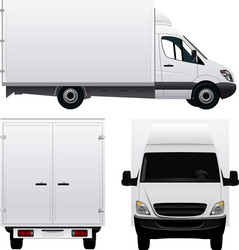 Iveco daily cargo delivery van l2h2 2014-2019 Vector Image