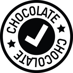 Chocolate rubber stamp Royalty Free Vector Image