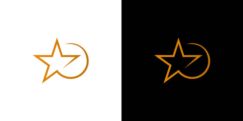 Modern and professional star logo design 2 Vector Image