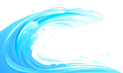 Stormy sea moving water waves in hand Royalty Free Vector