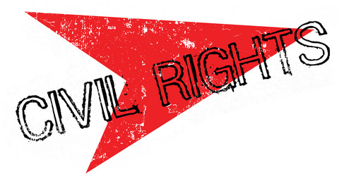 Civil rights rubber stamp Royalty Free Vector Image