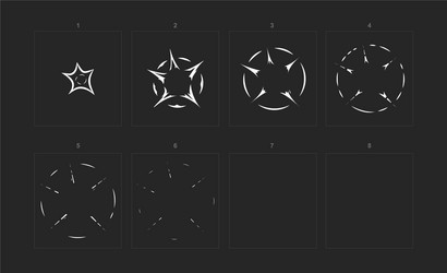 Animated Sparkle Blast FX Effect Royalty Free Vector Image