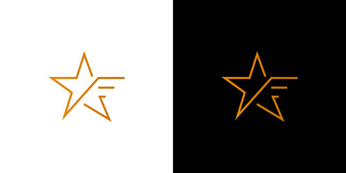 Modern and professional star logo design 1 Vector Image