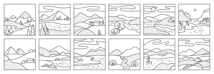 Scenery Outline Vector Images (over 5,200)