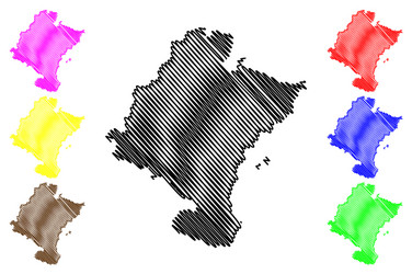 Navarre map Royalty Free Vector Image - VectorStock