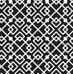 Seamless black and white geometric lines Vector Image