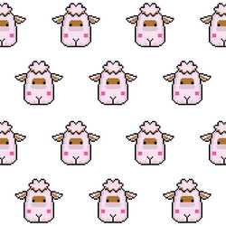 Sheep Pixel Vector Images (over 110)