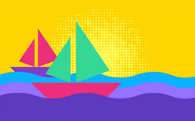 Geometric Sailboat Vector Images (over 690)