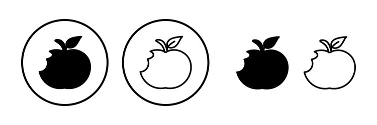 Apple icon apple symbol Royalty Free Vector Image