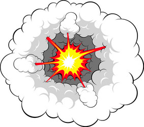 Comic explosion Royalty Free Vector Image - VectorStock