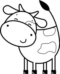 Cow Cartoon Outline Vector Images (over 7,000)