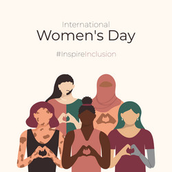 Minimalist with inspire inclusion slogan diverse Vector Image