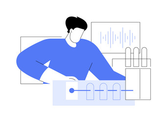 Quantum computing isolated cartoon Royalty Free Vector Image