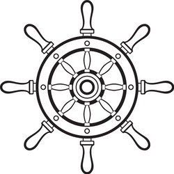 Anchor and rudder Royalty Free Vector Image - VectorStock