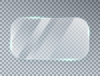 Square glass texture bright mirror panel glossy Vector Image