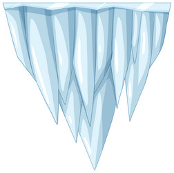 Set of icicle in cartoon style Royalty Free Vector Image