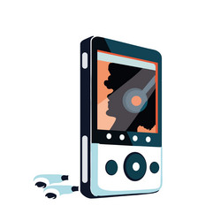 Orange mp3 design Royalty Free Vector Image - VectorStock