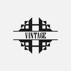 Art deco label Royalty Free Vector Image - VectorStock
