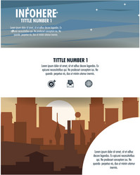 City brochure infographic Royalty Free Vector Image