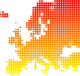 Colorful abstract europe map Royalty Free Vector Image