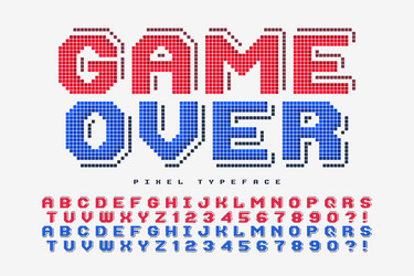 Retro 8 bit pixel art game surface patterns set Vector Image