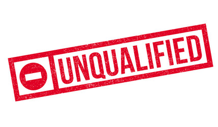 Unqualified rubber stamp Royalty Free Vector Image