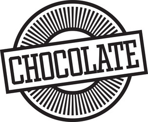 Chocolate rubber stamp Royalty Free Vector Image