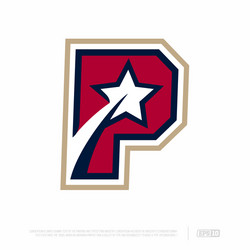 Letter p logo design template Royalty Free Vector Image