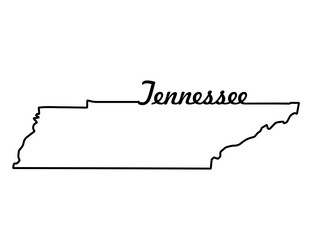 Tennessee State Shape Outline Vector Images (over 340)
