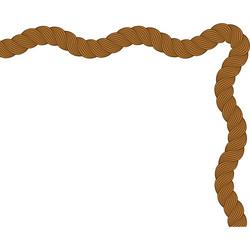 Corner border rope Royalty Free Vector Image - VectorStock