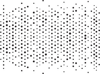 Abstract sphere of black random dots background Vector Image