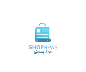 Shop easy design logo Royalty Free Vector Image