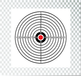 Target life size blank mockup for shooting Vector Image