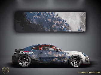 Racing Car Wrap Concept Royalty Free Vector Image